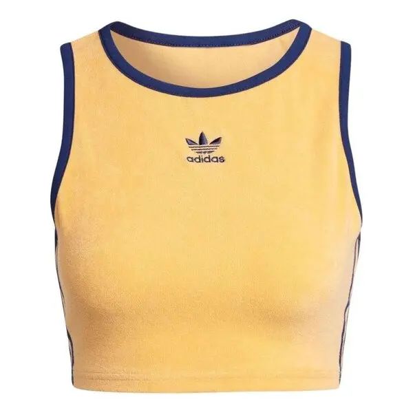 Adidas Originals Cropped Tank Top Asia Sizing - Yellow