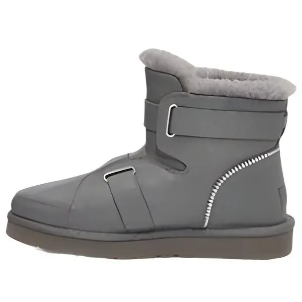 UGG Mini Buckle Short Boots - Grey
