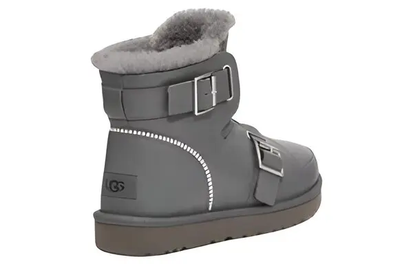UGG Mini Buckle Short Boots - Grey