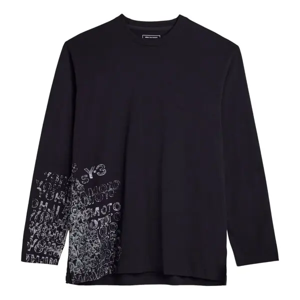 Adidas Y-3 Gfx Long Sleeve T-shirt - Black