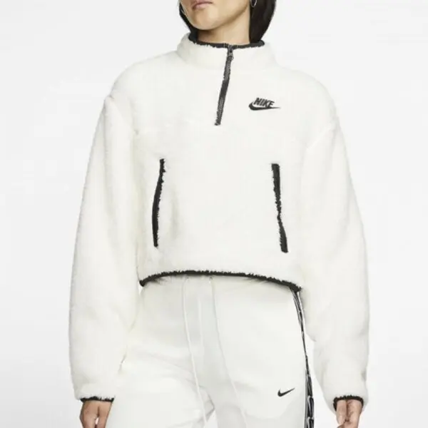 Nike Plush Cropped Fleece Jacket