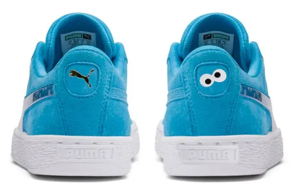 PUMA X Sesame Street 50 Suede Statement Jr Low Top Sneakers - Blue