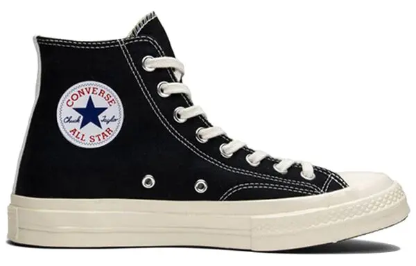 CONVERSE X Comme Des Garçons Play Chuck 70 High Top Sneakers