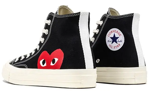 CONVERSE X Comme Des Garçons Play Chuck 70 High Top Sneakers