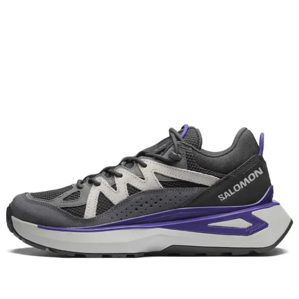 SALOMON Odyssey Elmt Low Athletic Sneakers - Black/white/violet