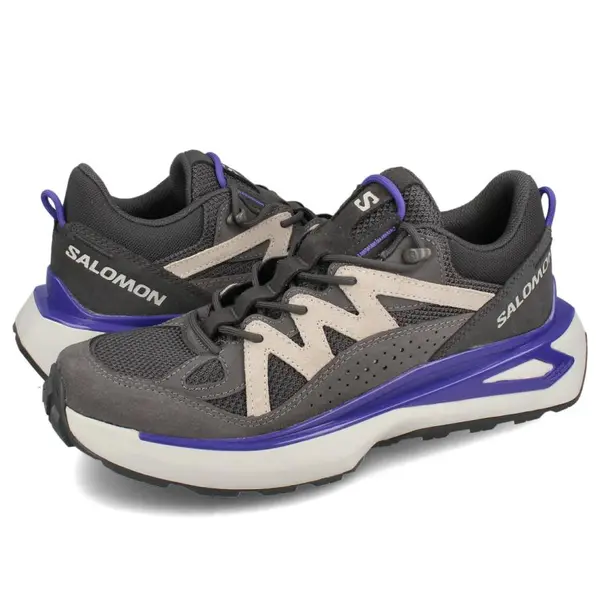 SALOMON Odyssey Elmt Low Athletic Sneakers - Black/white/violet