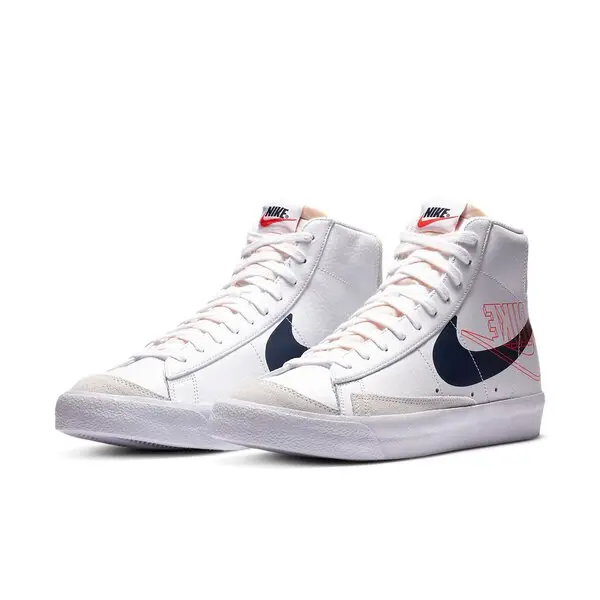Nike Blazer Mid '77 Vintage "reverse Logo" High Top Sneakers