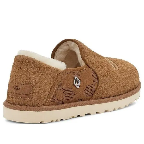UGG X Cotd Kenton Suede Slip-on Shoes With Embroidery - Chestnut