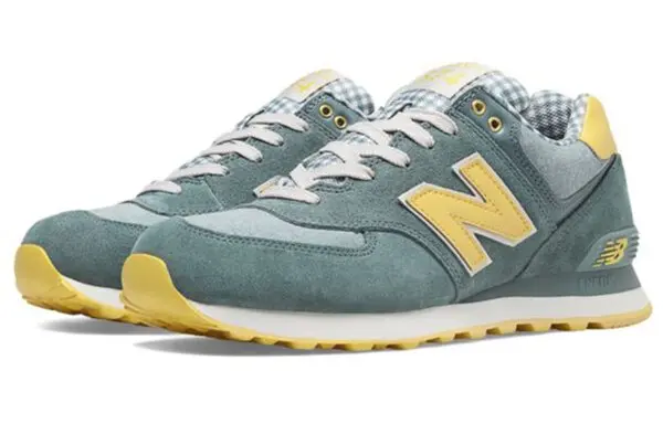 NEW BALANCE 574 "picnic Pack" Sneakers - Chambray/light Yellow