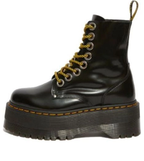 Dr. Martens Jadon Max Platform Combat Boot - Black
