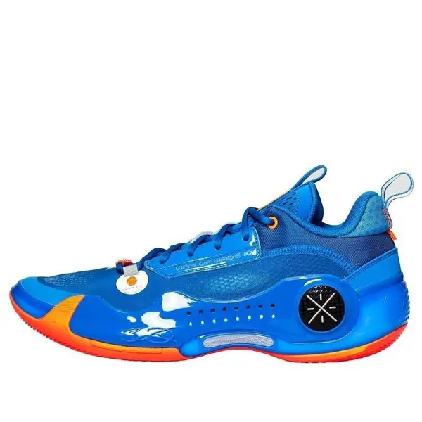 LI-NING Way Of Wade Low "draft Day Blue" Athletic Sneakers - Blue/orange