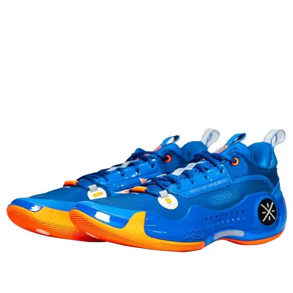 LI-NING Way Of Wade Low "draft Day Blue" Athletic Sneakers - Blue/orange
