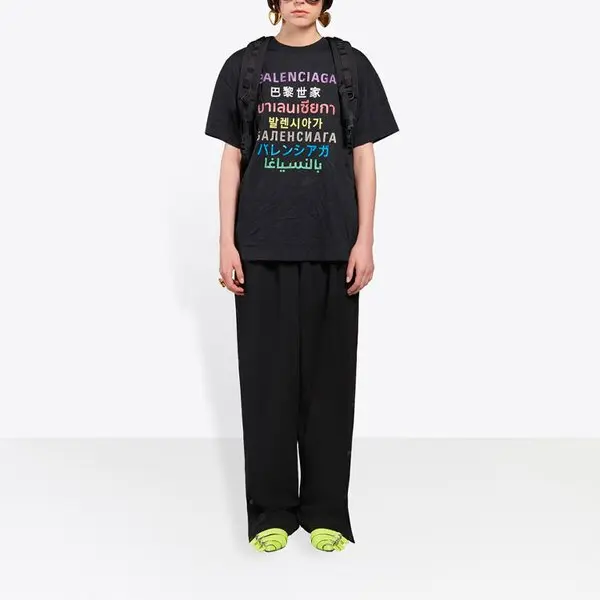 Balenciaga Printing Logo Short Sleeve