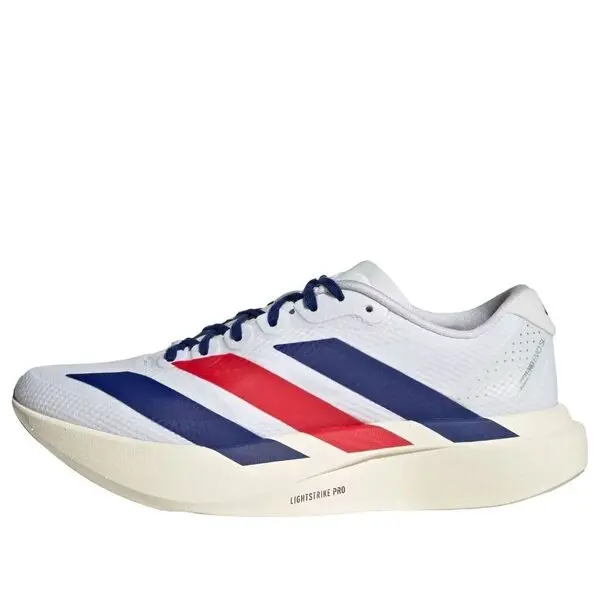 Adidas Adizero Evo Sl Woven Sneakers - Cloud White/mystery Ink/pure Ruby
