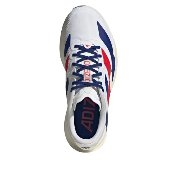 Adidas Adizero Evo Sl Woven Sneakers - Cloud White/mystery Ink/pure Ruby