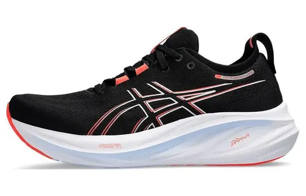 Asics Gel-nimbus 26 Athletic Sneakers - Black/true Red