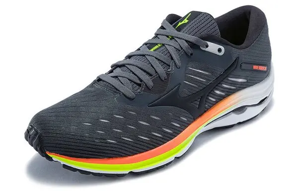 Mizuno Wave Rider 24 Running Shoes - Black/orange