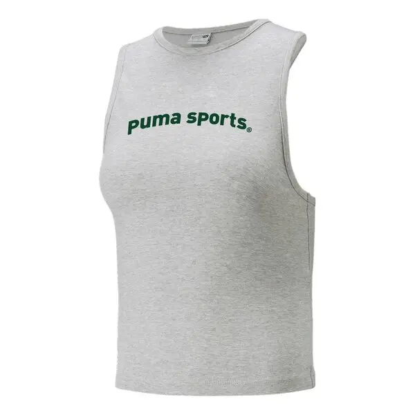 PUMA Team Logo Tank Top - Grey