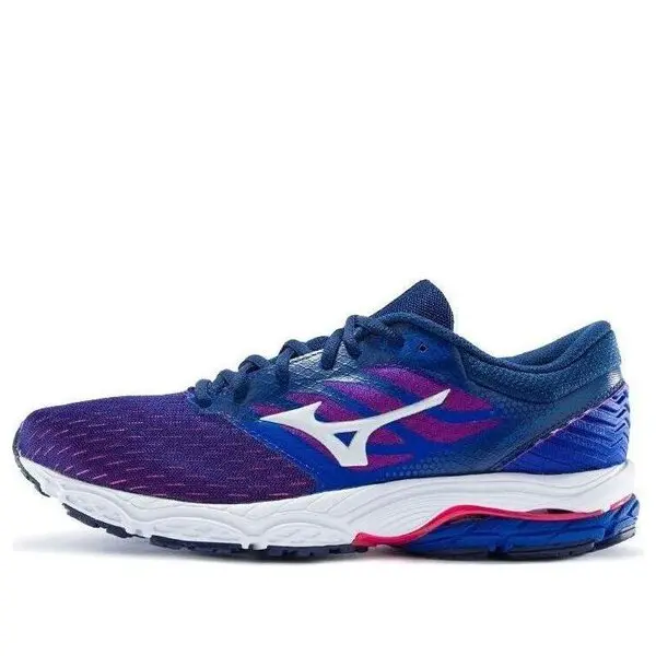Mizuno Athletic Lace-up Sneakers - Blue/red