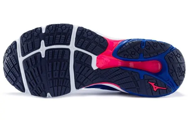 Mizuno Athletic Lace-up Sneakers - Blue/red