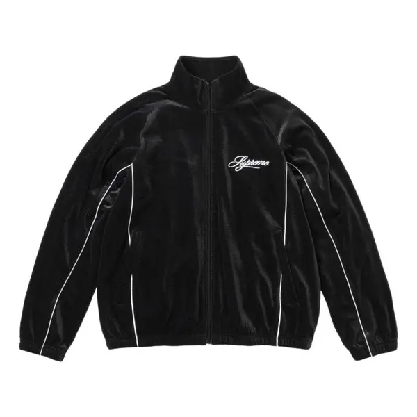 Supreme Velour Mesh Track Jacket - Black