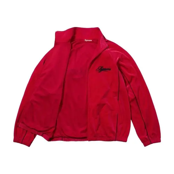 Supreme Ss26 Velour Mesh Track Jacket