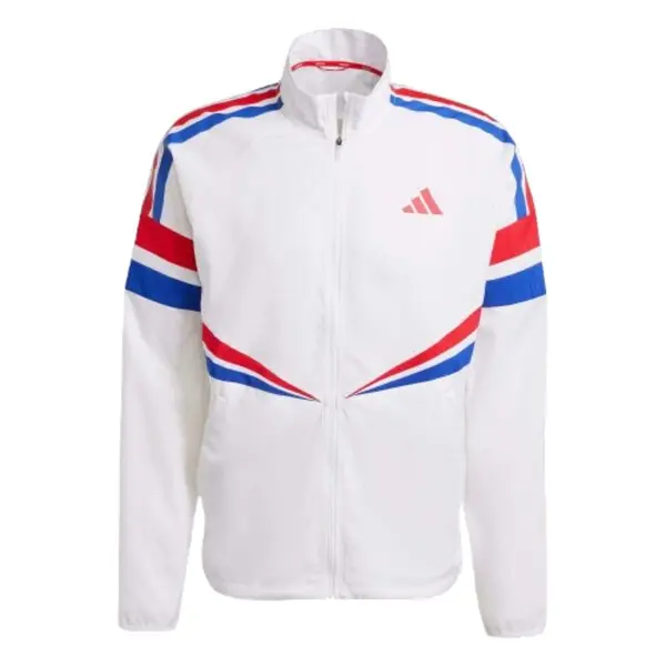 Adidas Retro Running Jacket - White/red/blue