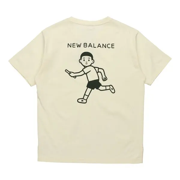 NEW BALANCE X Noritake Crossover Nb Small Pattern Short Sleeve Couple Style - Ivory
