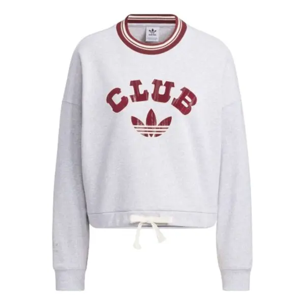 Adidas Collegiate Graphics Crew Sweatshirt - Grey/red