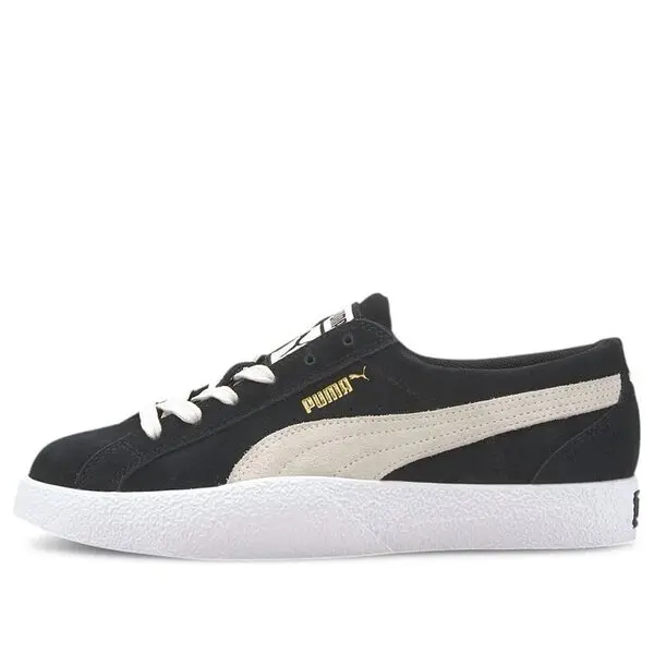 PUMA Love Suede Retro Low Top Sneakers - Black