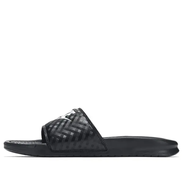 Nike Jdi Benassi Slides 'black Diamond Pattern - Black/white