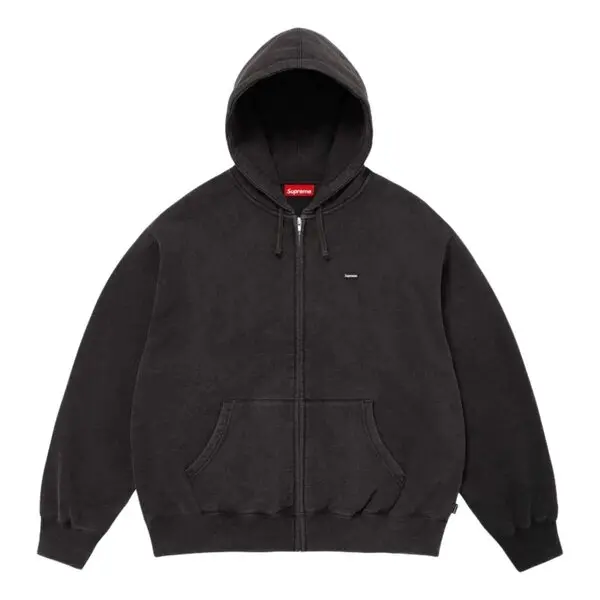 Supreme Ss26 Small Box Zip Up Hooded Sweatshirt - Black
