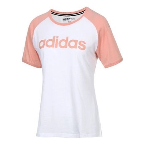 Adidas Neo Colorblock Logo T-shirt - Pink