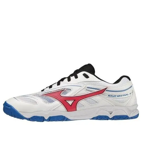 Mizuno Wave Medal 6 Athletic Shoes - White/red/blue