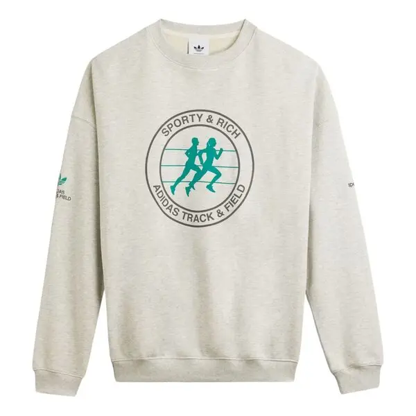 Adidas X Sporty & Rich Crewneck Sweatshirt - Gray