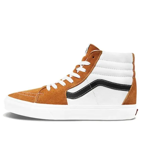 VANS Sk8-hi "retro Sport Apricot Buff" High Top Sneakers - White/orange