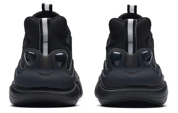 ANTA Chao Bai 3 Round Toe Lace-up Sneakers - Black