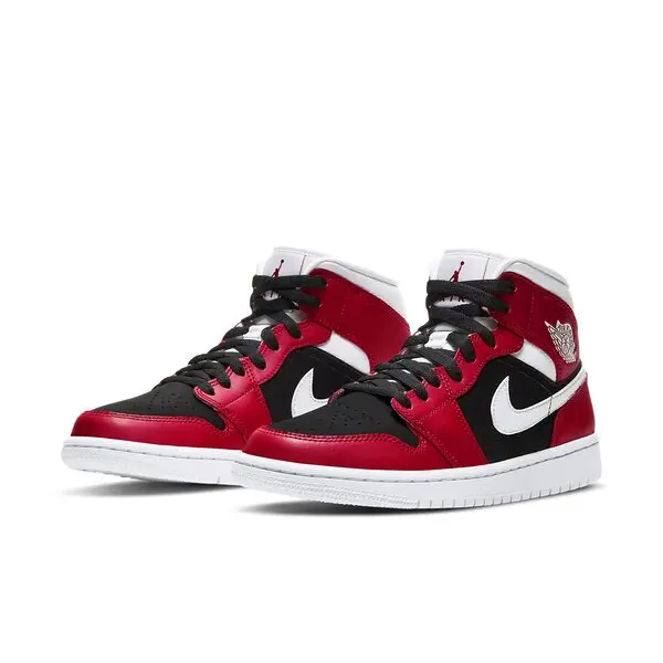 JORDAN 1 Mid "gym Red Black - Gym Red/white/black