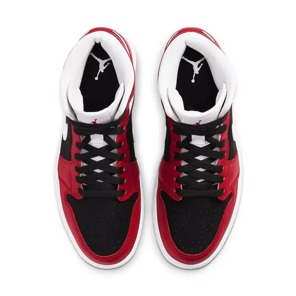 JORDAN 1 Mid "gym Red Black - Gym Red/white/black