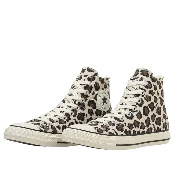 CONVERSE Chuck Taylor All Star Ld Hi Leopard Print High Top Sneakers - Beige