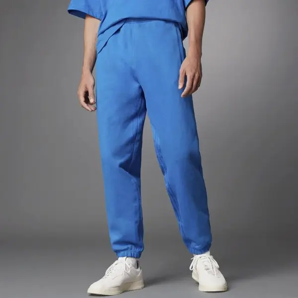 Adidas Originals Version Series Solid Color Elastic Waistband Loose Sports Pants - Blue