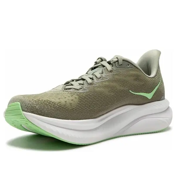 Hoka One One Mach 6 Athletic Sneakers - Forest/lichen