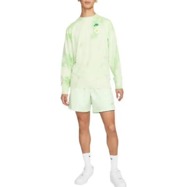 Nike Tie-dye Floral Graphic Long Sleeve Pullover