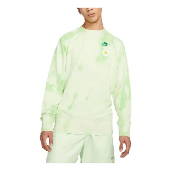 Nike Tie-dye Floral Graphic Long Sleeve Pullover - Default Colorway