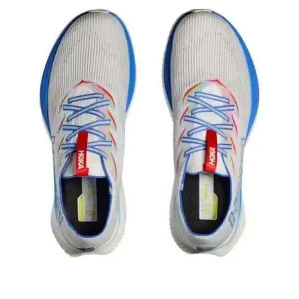 Hoka One One Cielo X1 Performance Running Shoes - White/blue