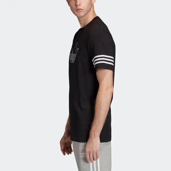 Adidas Originals Outline Tee Logo Short Sleeve - Black