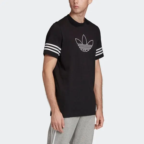 Adidas Originals Outline Tee Logo Short Sleeve - Black