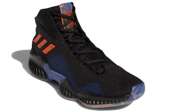 Adidas Pro Bounce 2018 High Top Sneakers - Black/orange/blue
