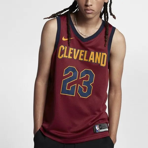 Nike Cleveland Cavaliers Lebron James #23 Icon Edition Jersey - Red