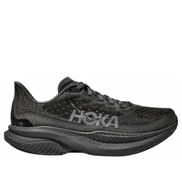 Hoka One One Mach 6 Athletic Sneakers - Black